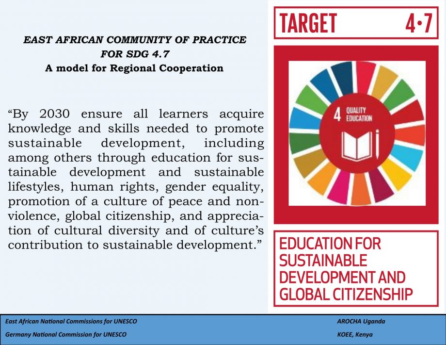 East African Community of practice (CoP) for SDG 4.7 – Uganda National ...